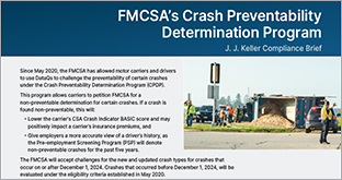 Understanding FMCSA's Crash Preventability Determination Program
